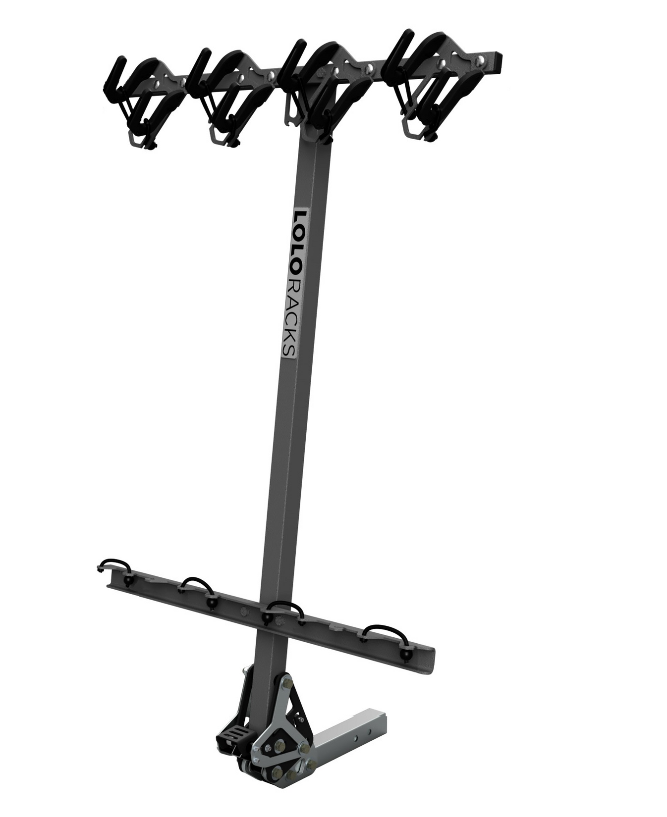 Lolo Racks 4 Bike Vertical Rack with Foot Activated Tilt
