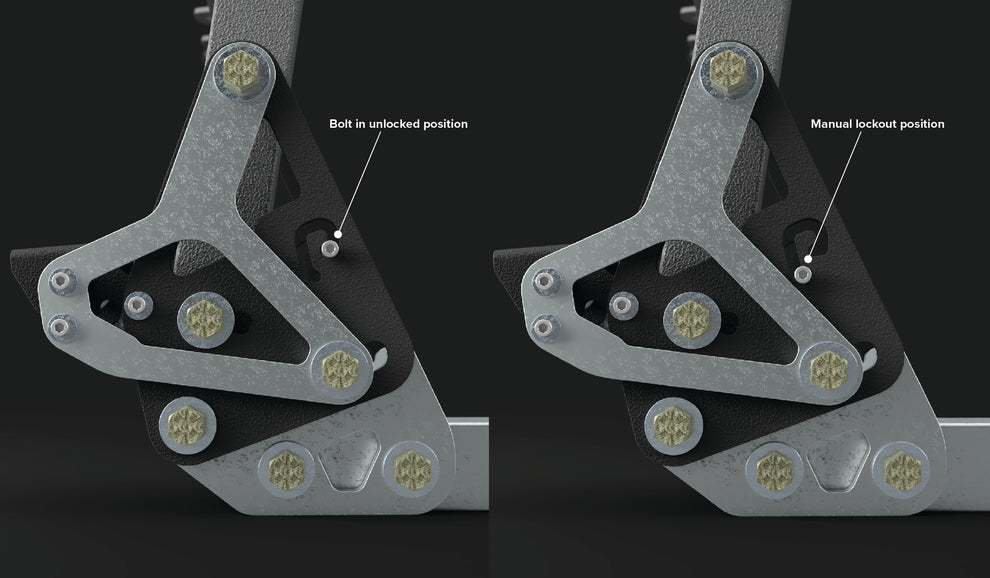 Lolo Racks 4 Bike Vertical Rack with Foot Activated Tilt
