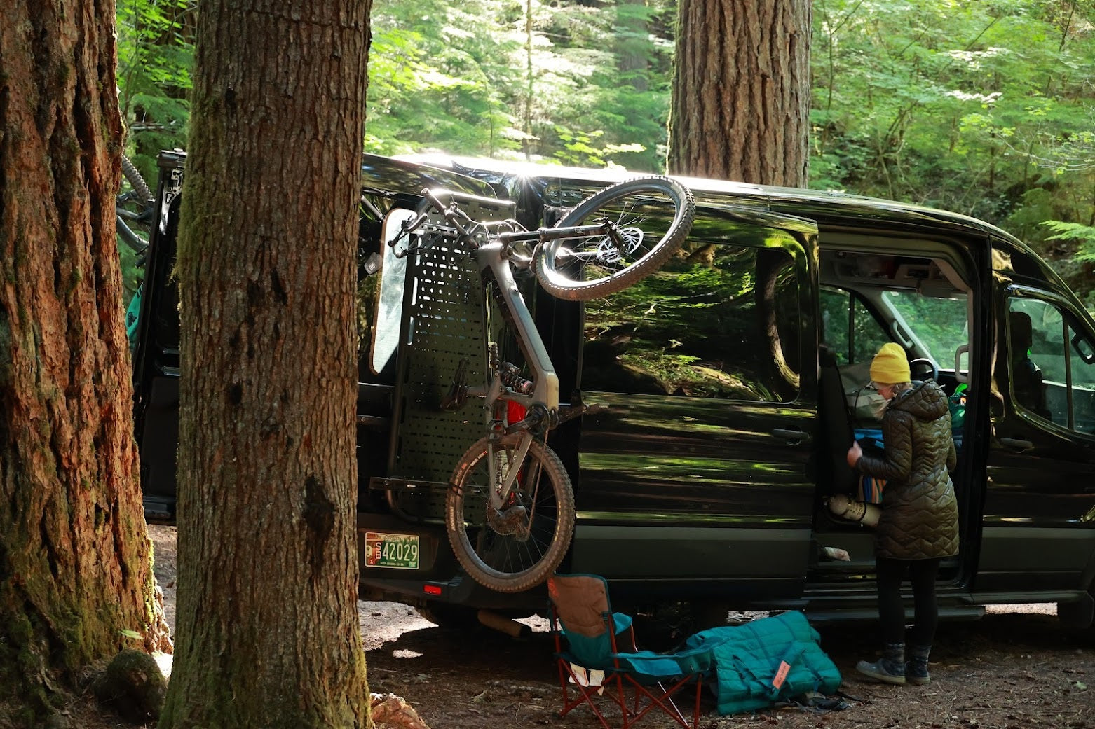 Vertical Bike Rack Kit for Van Cargo Molle Panel Lolo Racks Rad Lad