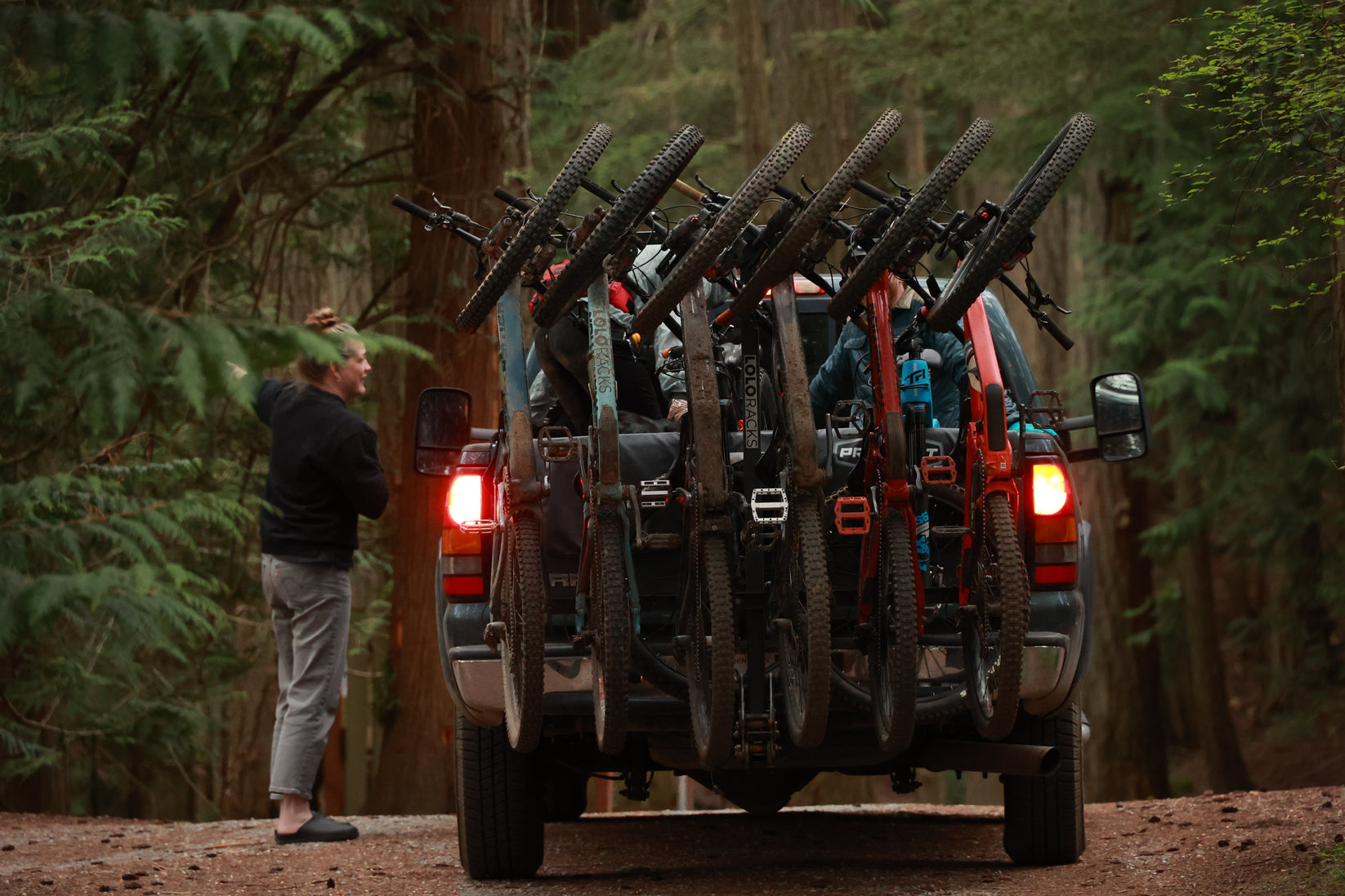 Lolo Racks Vertical Style 6 Bike Rack with Foot Activated Tilt